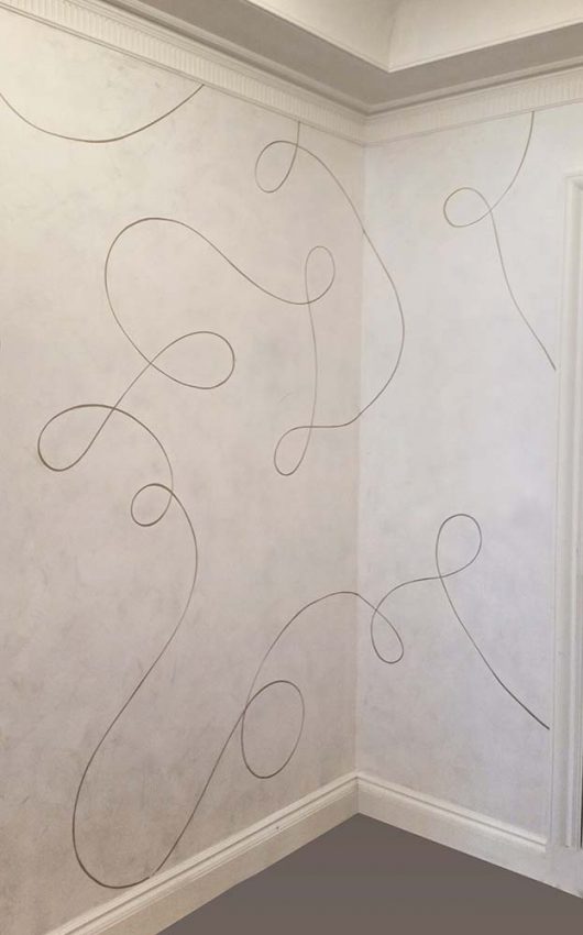 Venetian Plaster Intaglio Calligraphic Foyer Walls D1 | Christianson ...
